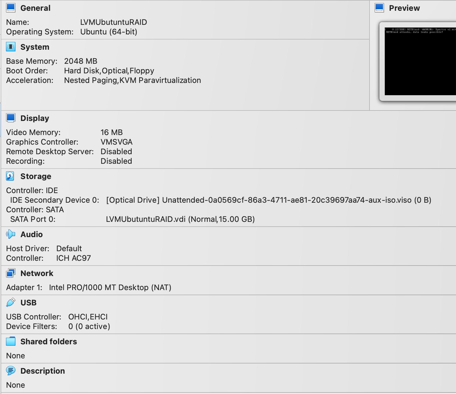 Config RAID and Logical Volumes – davethemaker